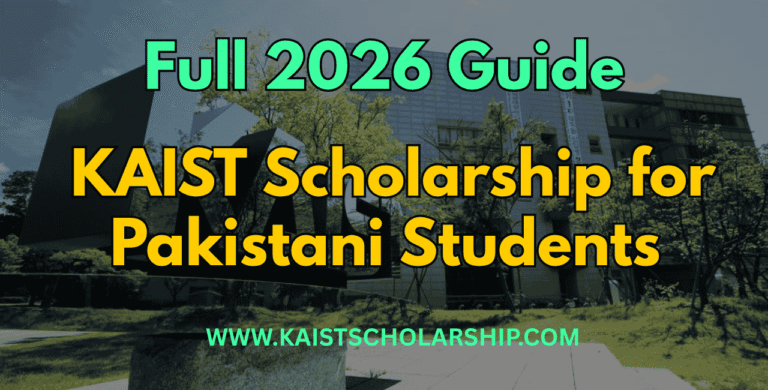 KAIST Scholarship for Pakistani Students – Full 2026 Guide